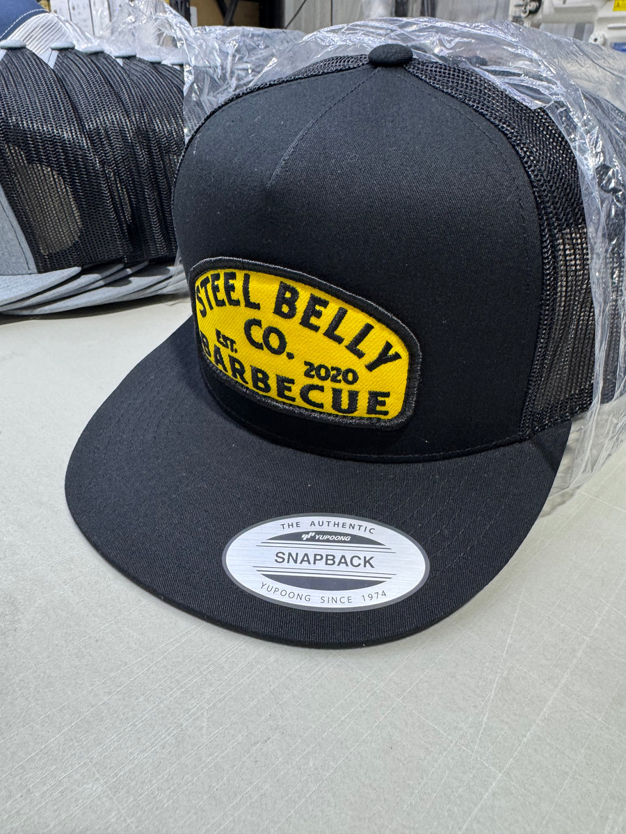 Merrow Patch Hat Black & Yellow – steelbellybbq